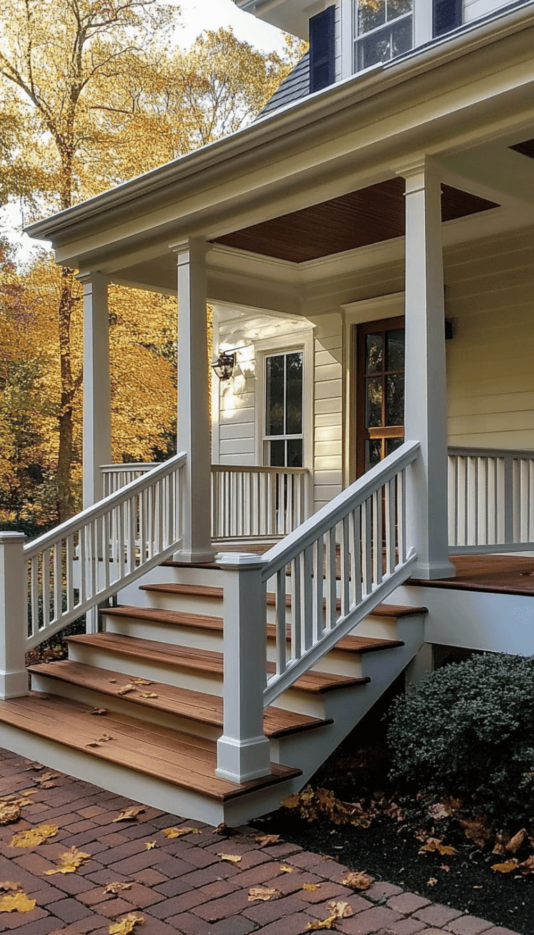 Porch with Ramp and Stairs Ideas