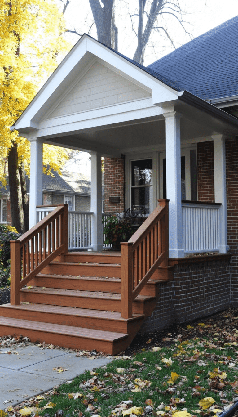 Porch with Ramp and Stairs Ideas
