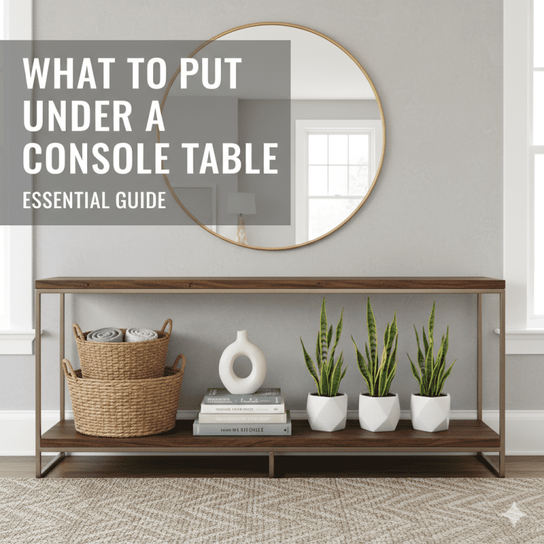 What To Put Under A Console Table: Essential Guide