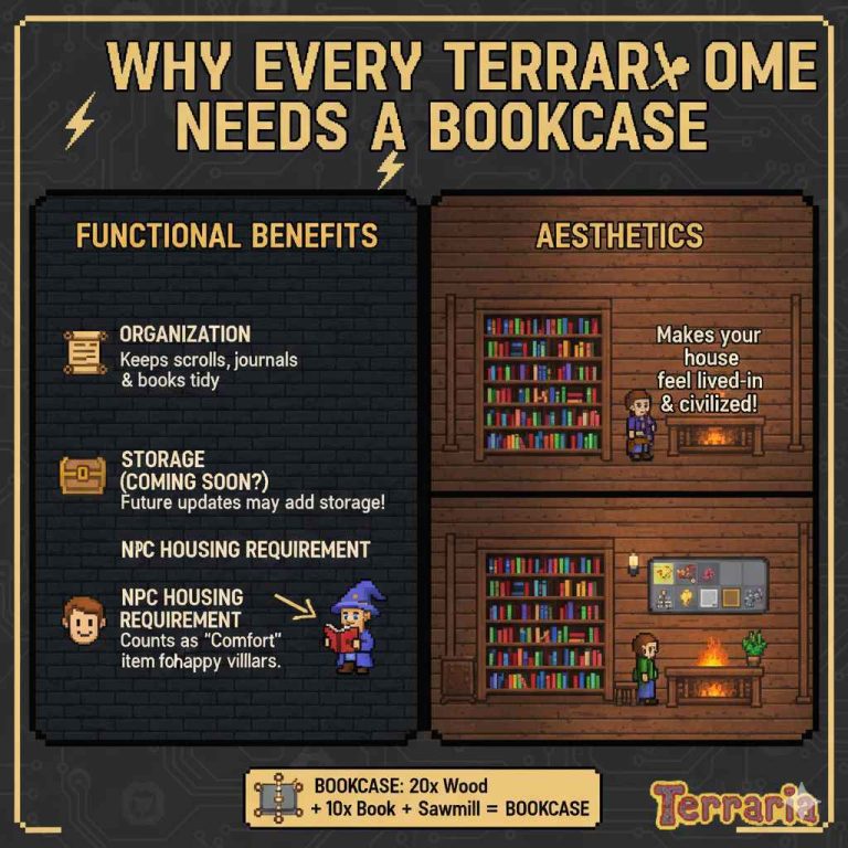How To Make A Bookcase In Terraria: Essential Guide