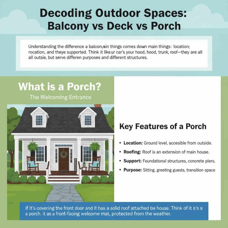 Balcony Vs Deck Vs Porch: Essential Guide